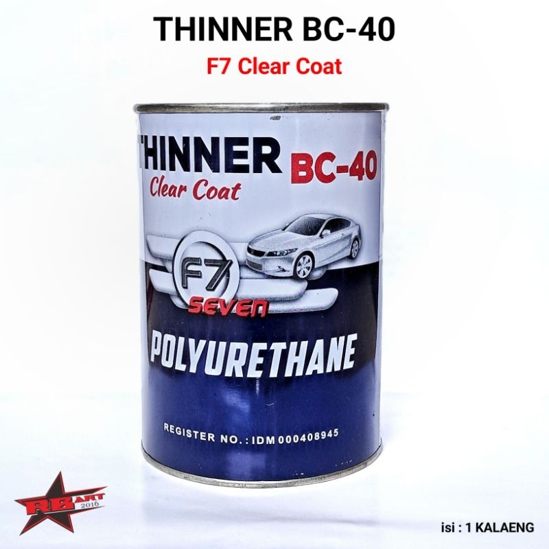 Jual Thinner BC-40 Clear Coat THINNER F7 SEVEN 1 LIT. | Shopee Indonesia