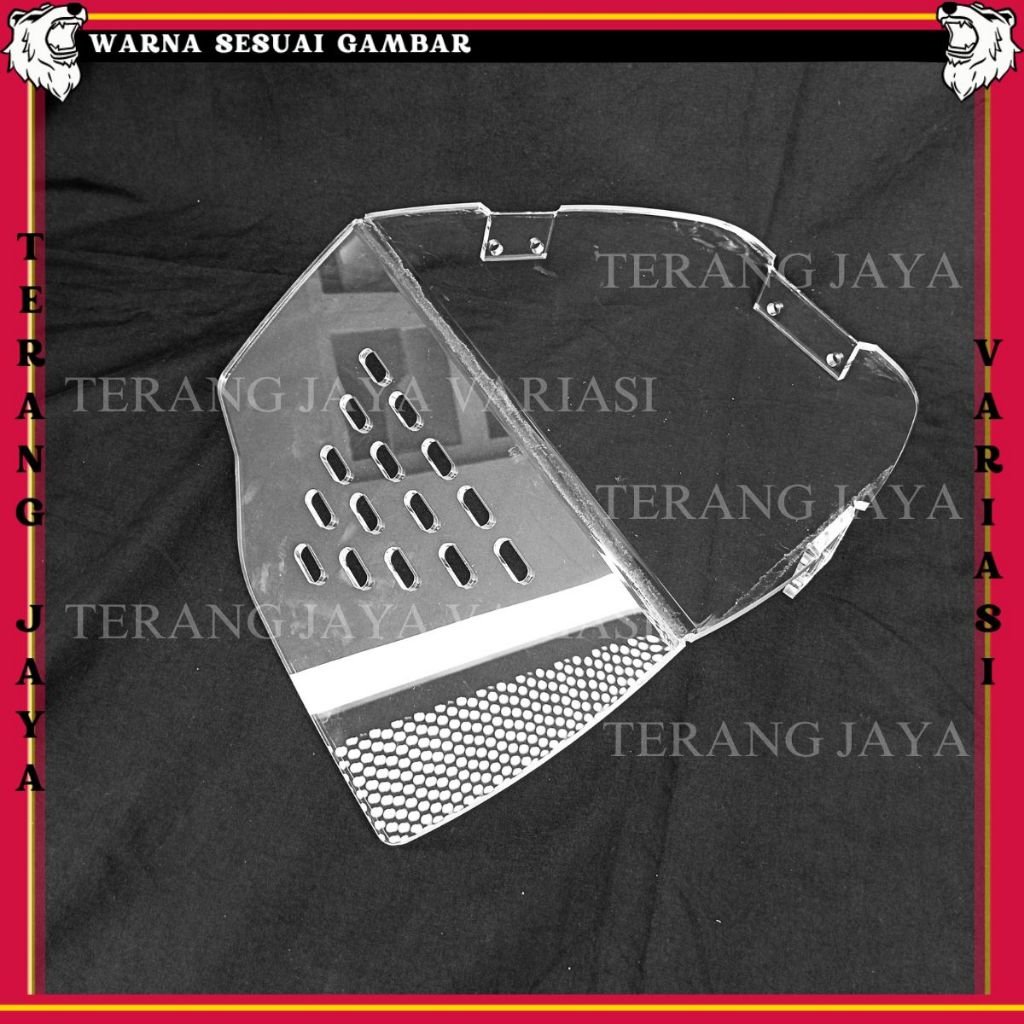 Jual DOWNDRAFT TRANSPARANT PCX 160 SEKAT BAGASI MIKA PCX PEMBATAS BOX ...