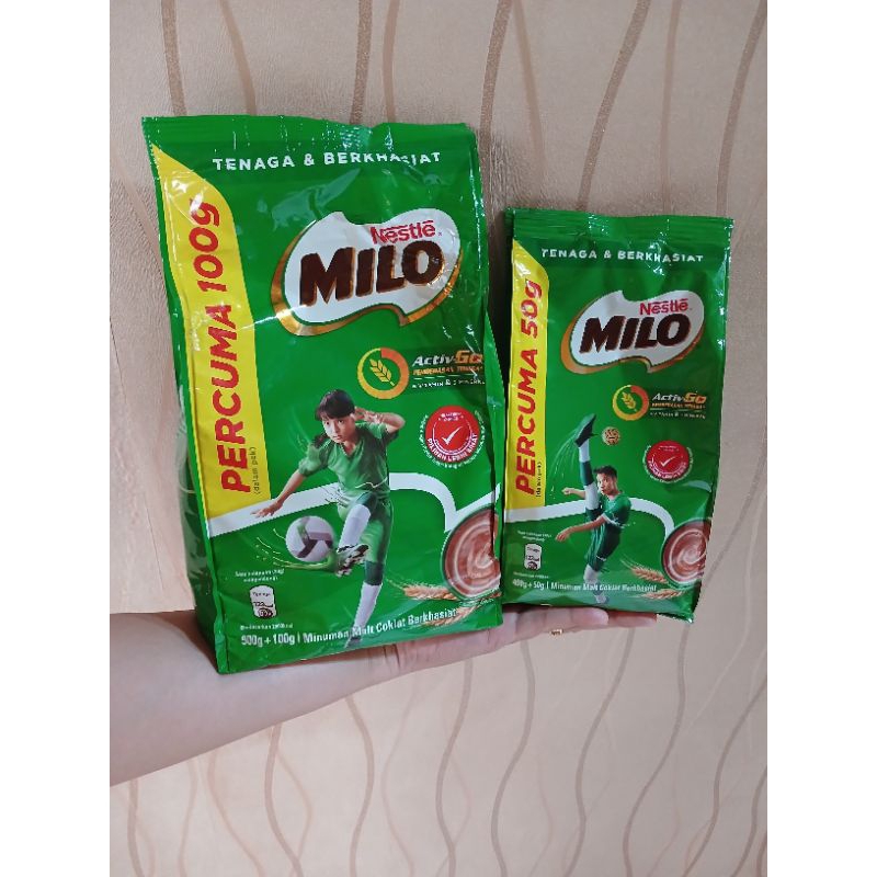 Jual Milo Activ Go 1kg | 900gr+100g | 400g+50g Malay | Shopee Indonesia