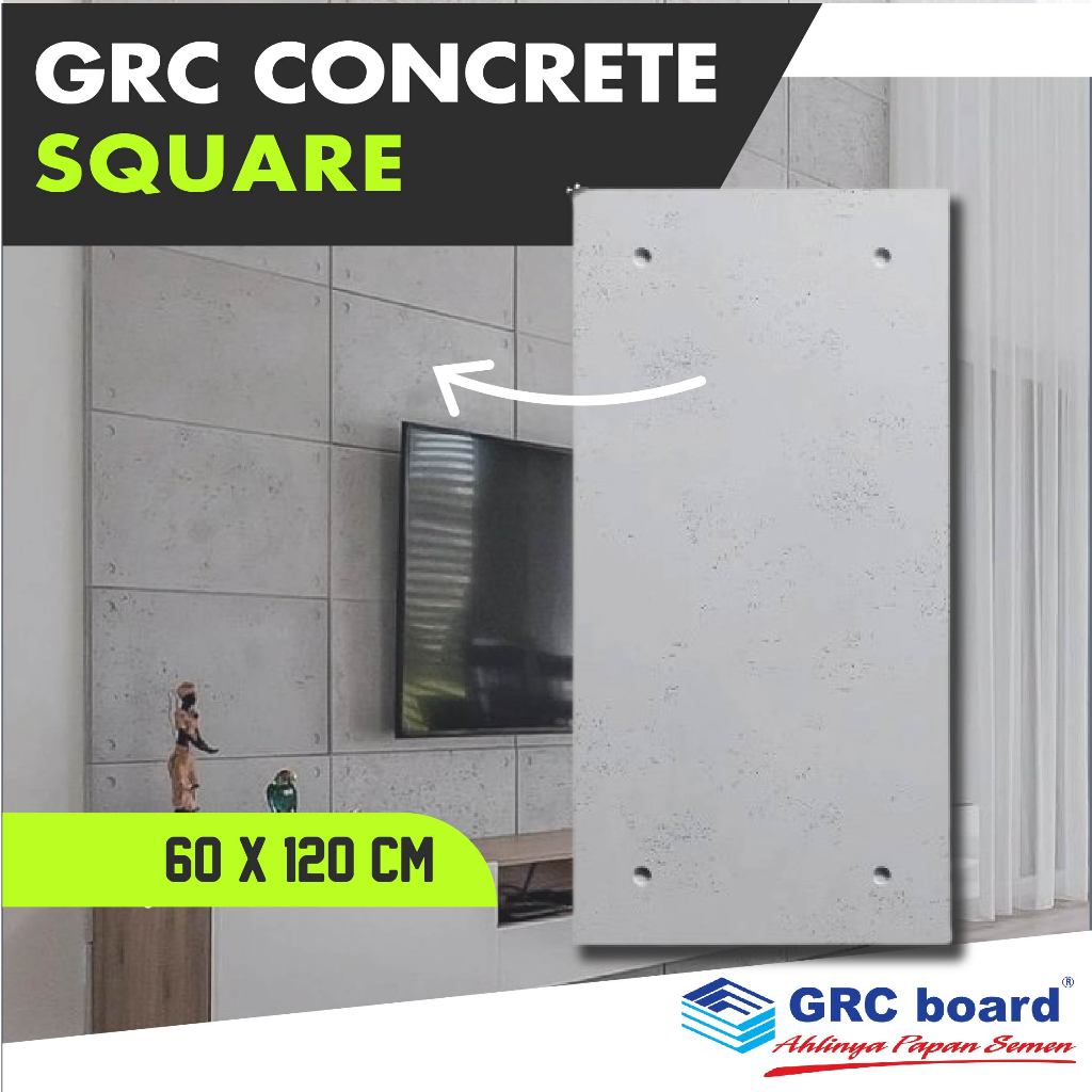 Jual GRC Concrete Panel / Square / 1 x 120 x 60 cm / Fibersemen ...