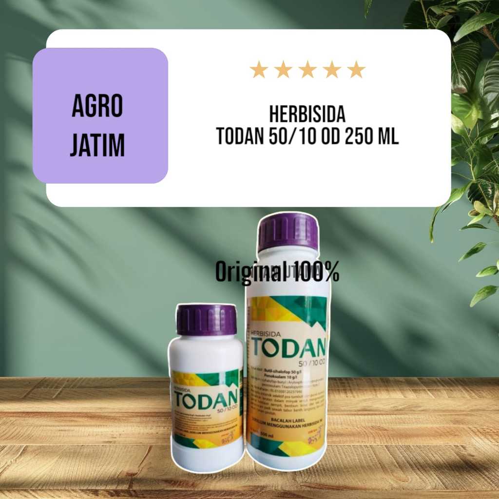 Jual Herbisida Selektif Padi TODAN 50/10 OD - 250 ML | Shopee Indonesia