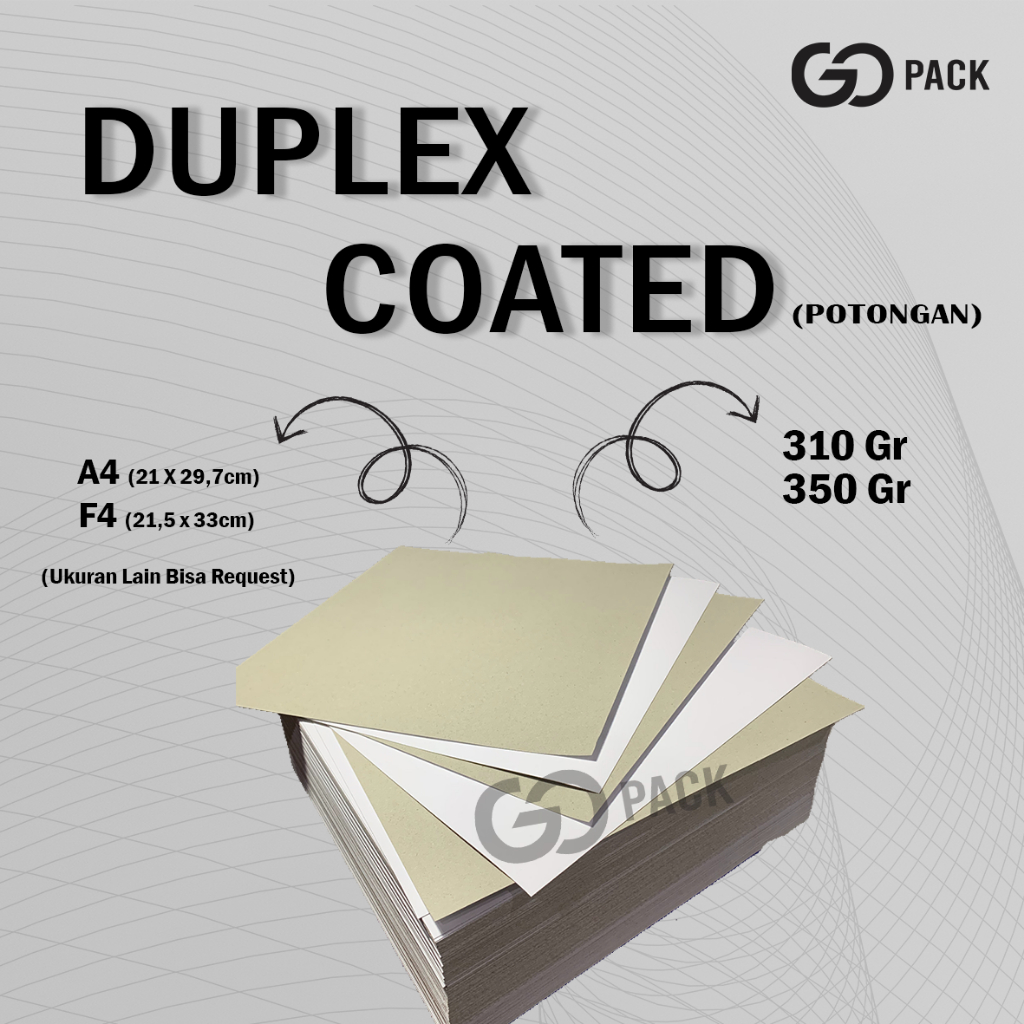 Jual Kertas Duplex Coated Dengan Gramatur 310 Gr dan 350 Gr , Ukuran A4 ...