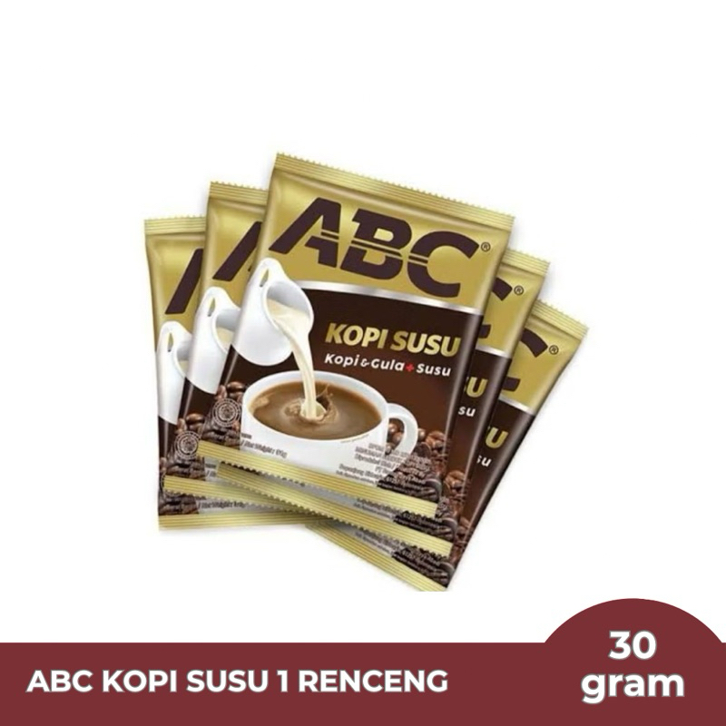 Jual Kopi ABC kopi susu sachet 31gram RENCENG ( ISI 10) | Shopee Indonesia