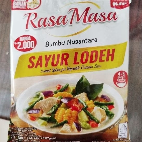 Jual bumbu sayur lodeh rasa masa sachet ( 25 gr) | Shopee Indonesia