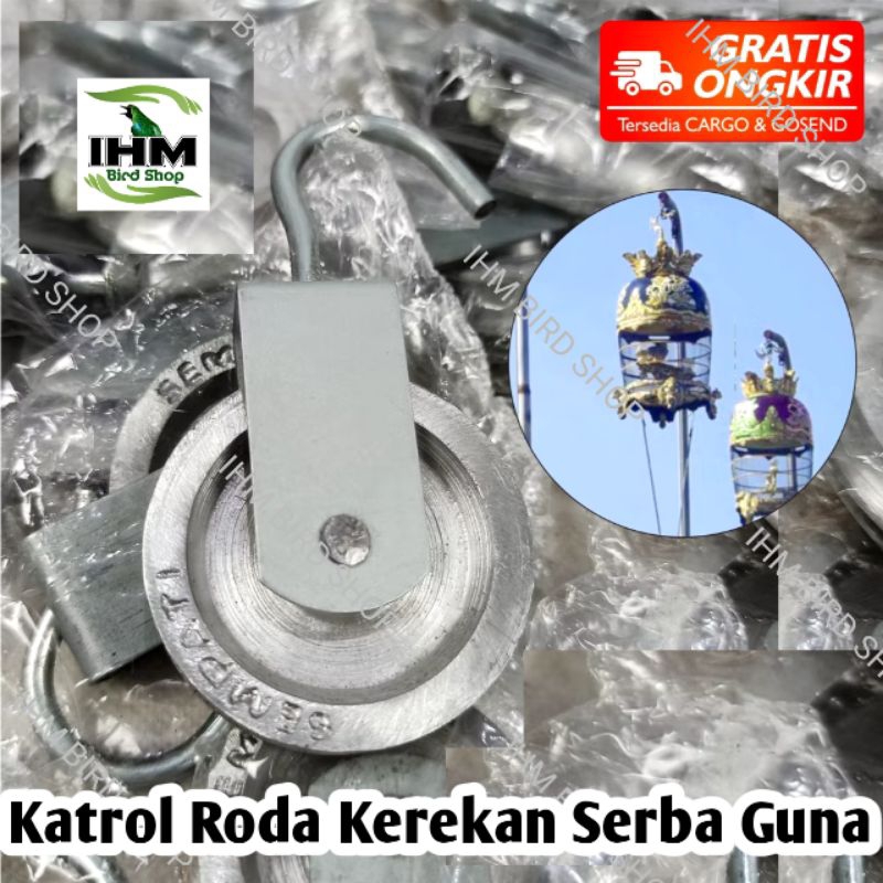 Jual IHM - KATROL RODA KEREKAN SANGKAR PERKUTUT Katrol Roda Kecil Mini ...
