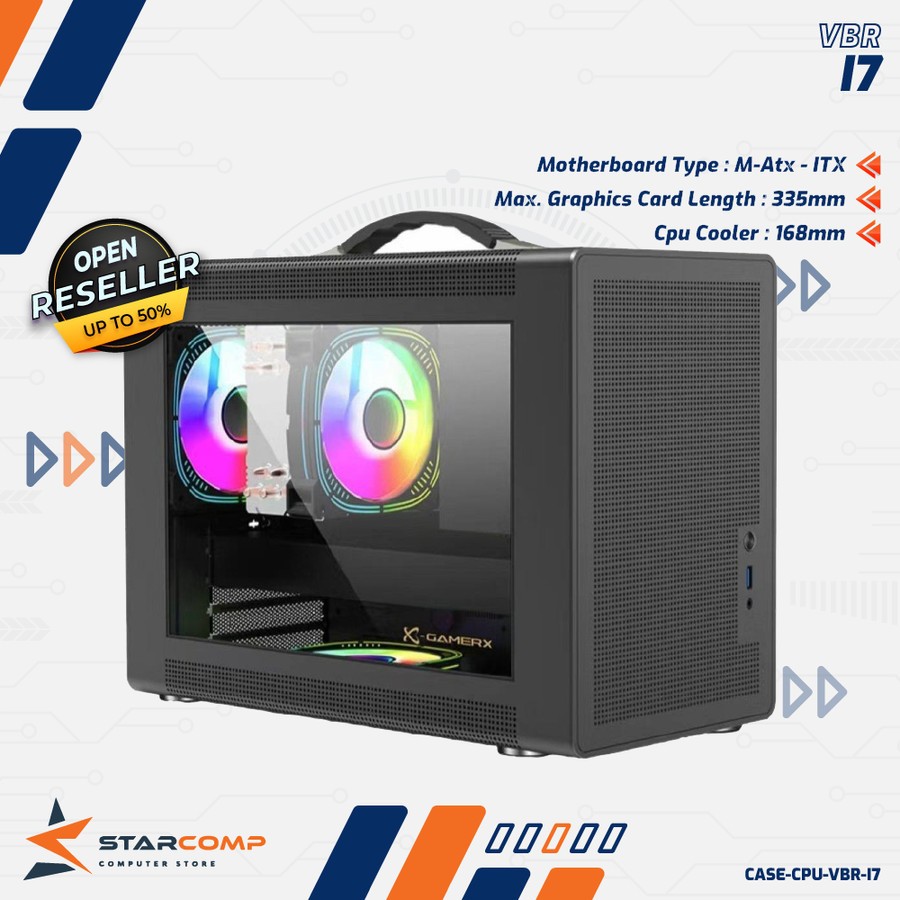 Jual VBR I7 ITX CASE ( TYPE-C, USB 3.0, M-ATX ) | Shopee Indonesia