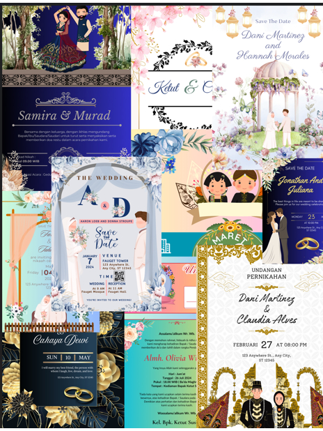 Jual Template undangan Format CDR | Shopee Indonesia