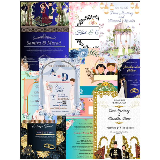 Jual Template undangan Format CDR | Shopee Indonesia