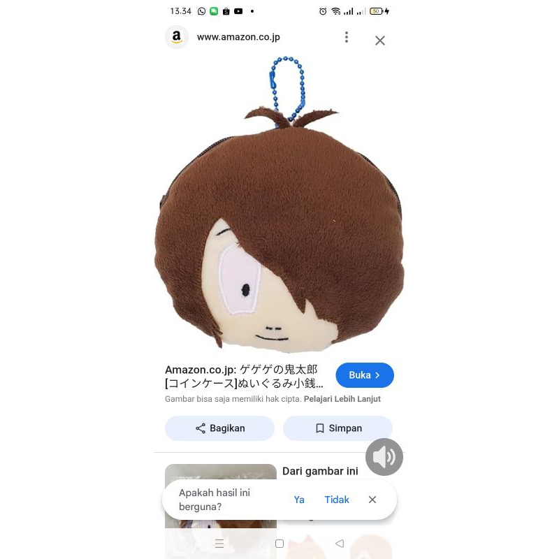 Jual dompet boneka kepala anime jadul Shigeru Mizuki GeGeGe no Kitaro ...