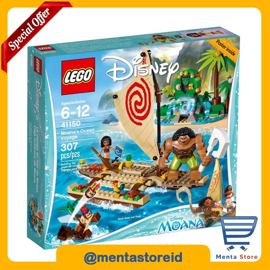 Jual LEGO Disney # 41150 Moana's Ocean Voyage Maui Te Fiti Sail ...