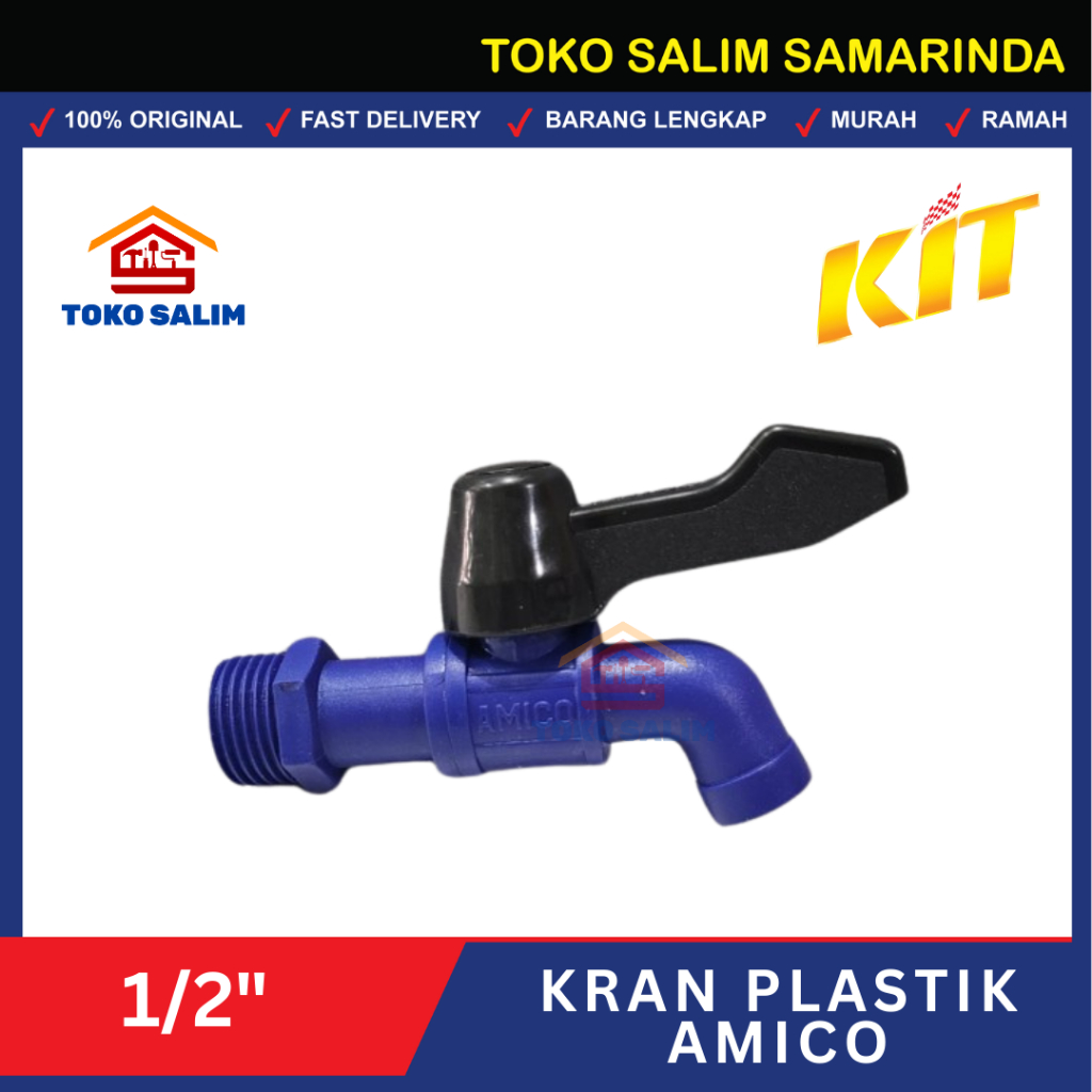 Jual Kran Air Tembok / Taman Plastik Amico 1/2" | Shopee Indonesia