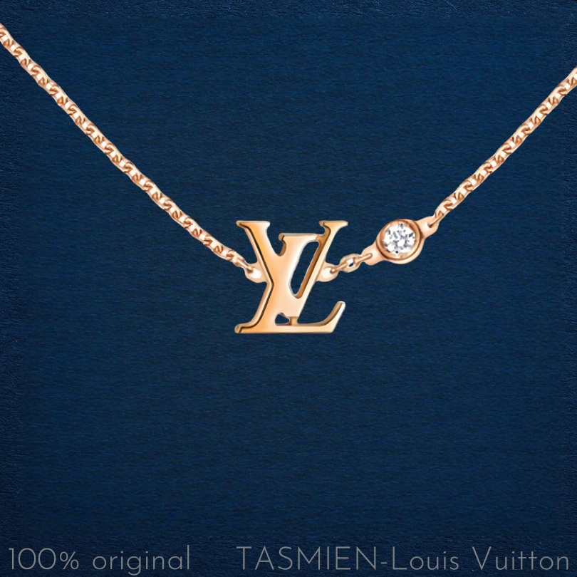 Jual 【Emas asli 18K/100%ORI】Louis Vuitton LV Berlian kalung 18K Rose ...