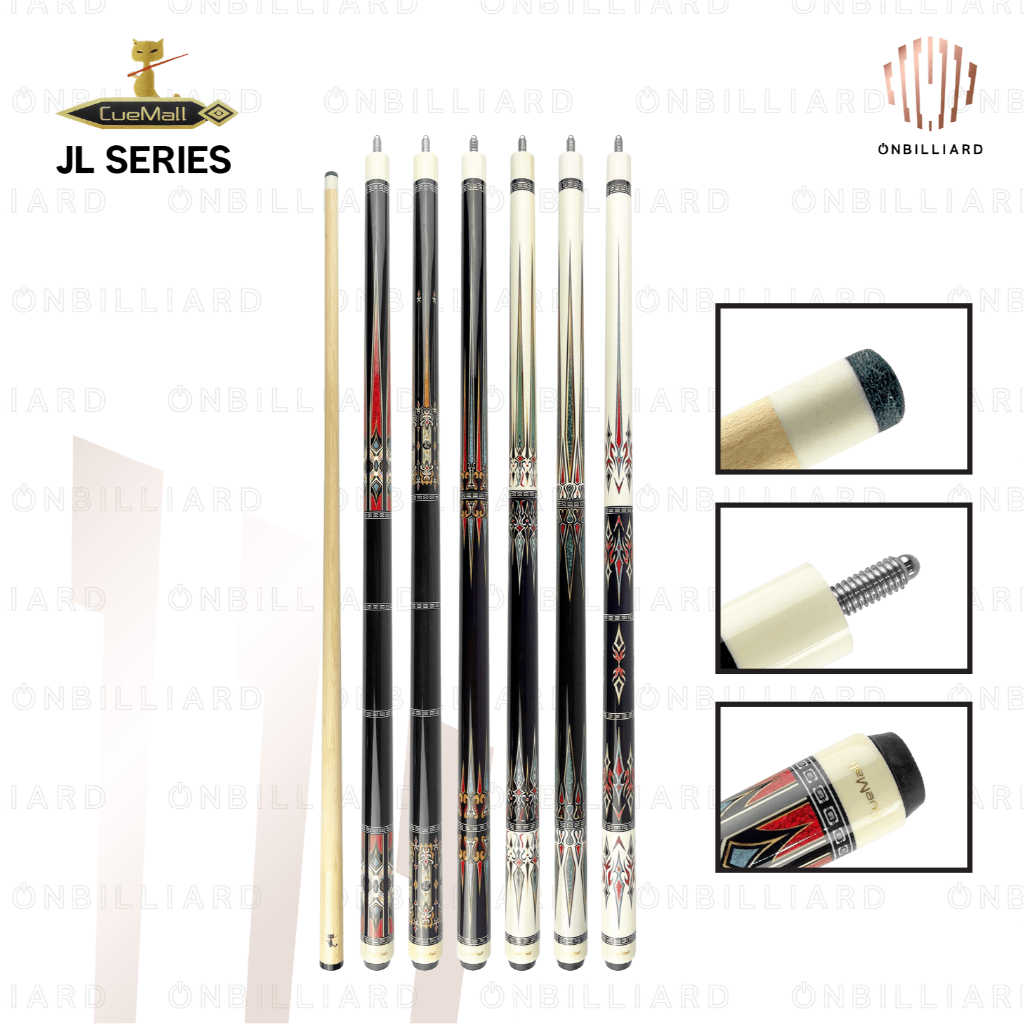 Jual CUEMALL JL Series Cue Stick Billiard Play 12.75mm Maple Wood Stik ...