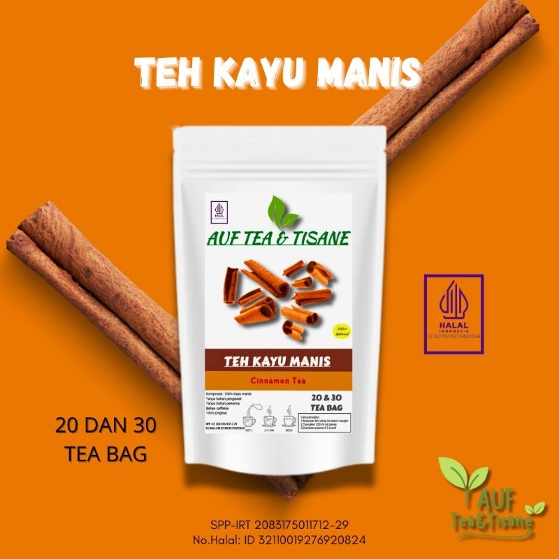 Jual TEH KAYU MANIS/CINNAMON TEA,PURE 100% ORGANIK,ISI 20 DAN 30 TEA ...