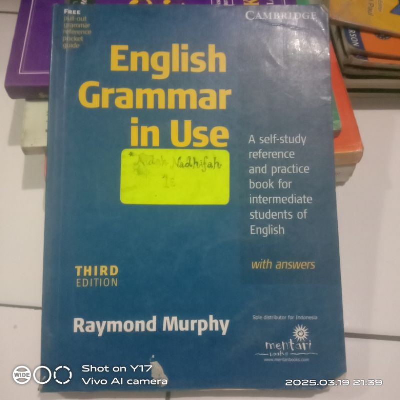 Jual BUKU ENGLISH GRAMMAR IN USE THIRD EDITION RAYMOND MURPHY ORIGINAL ...