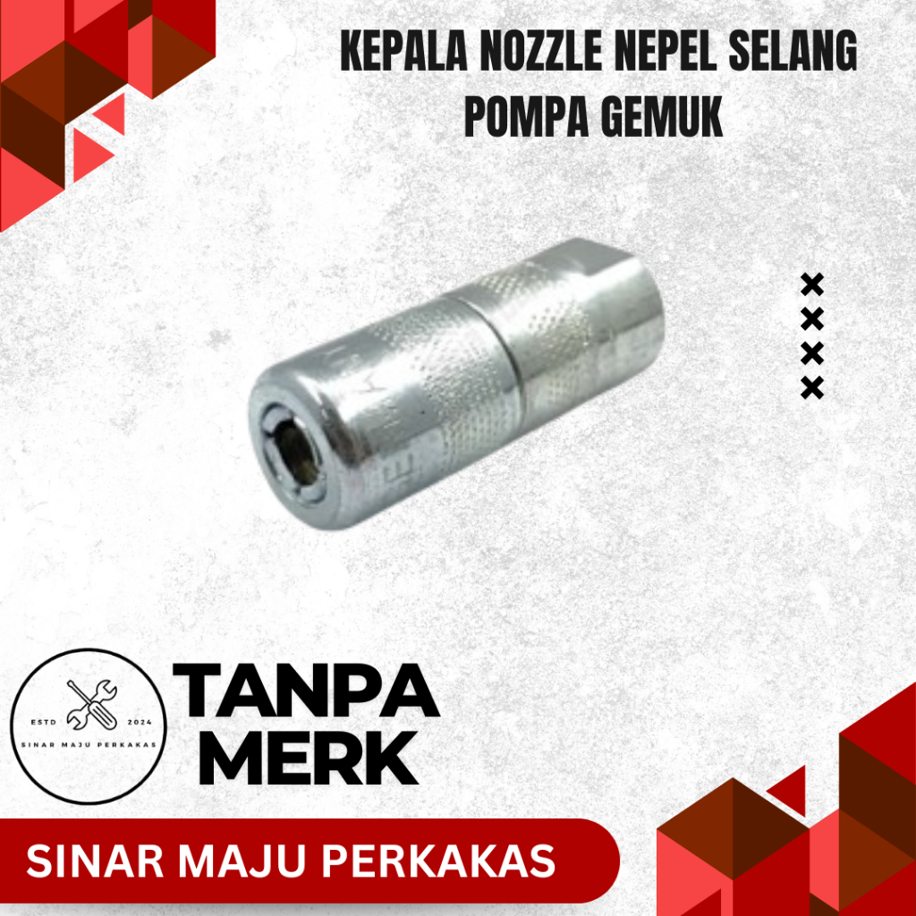 Jual Kepala Nozzle NEPEL SELANG POMPA GEMUK Flexible Grease Gun Pressol ...
