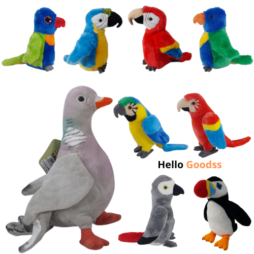 Jual BONEKA BURUNG KAKATUA BIRU/PARROT MIX COLOR/ BURUNG MAKAW//MERPATI ...