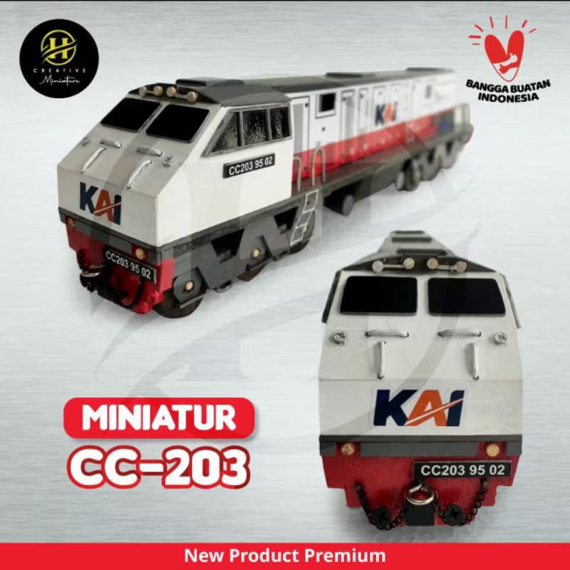 Jual Miniatur Kereta Api Indonesia Lokomotif CC203 | Shopee Indonesia