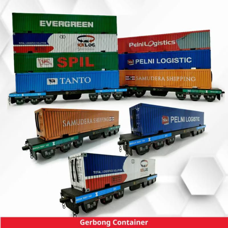 Jual Miniatur Mainan Kereta Api Miniatur Gerbong kontainer | Shopee ...