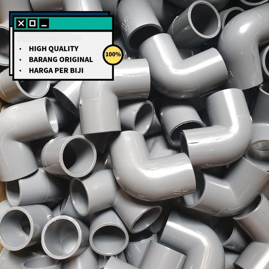 Jual Elbow Knee Keni Knie sambungan Fitting 3/4 Pipa PVC | Shopee Indonesia