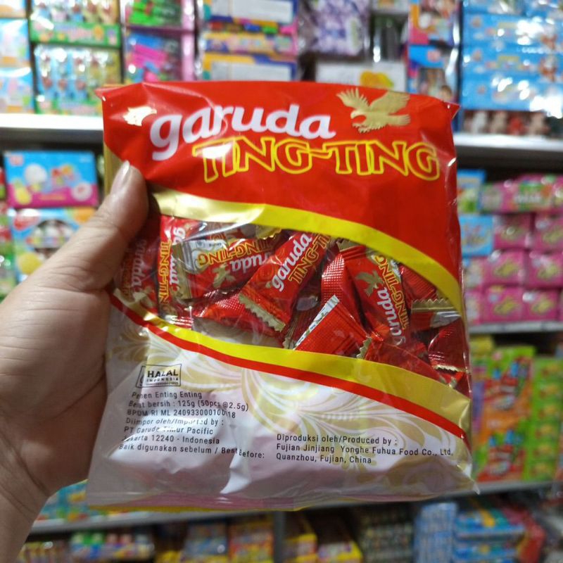Jual Garuda TING-TING Permen enting enting harga 1 bungkus isi 50pcs ...