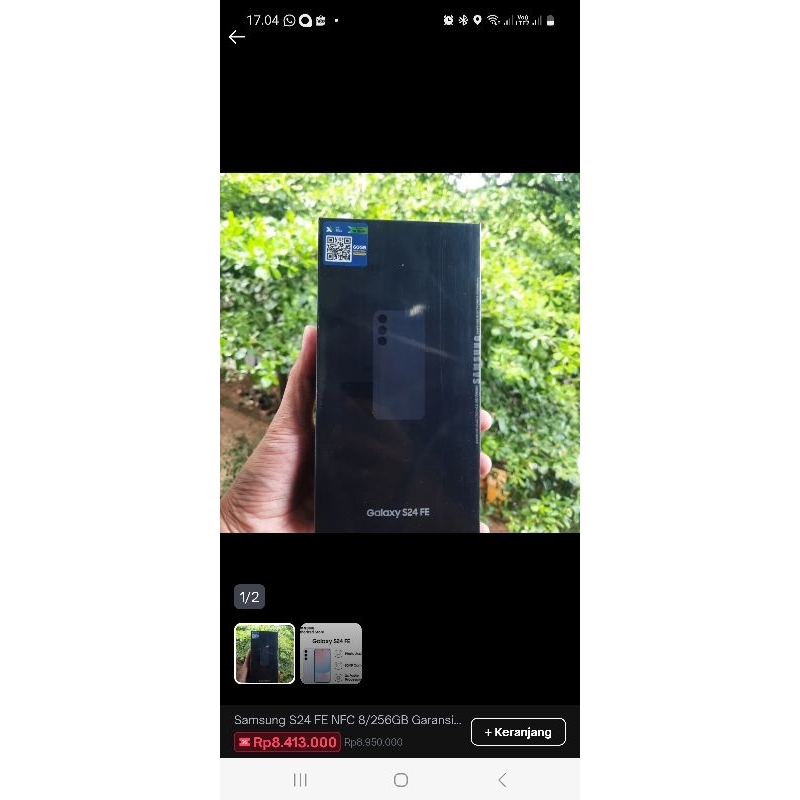 Jual Samsung S24 FE NFC 8/256GB Garansi Resmi | Shopee Indonesia