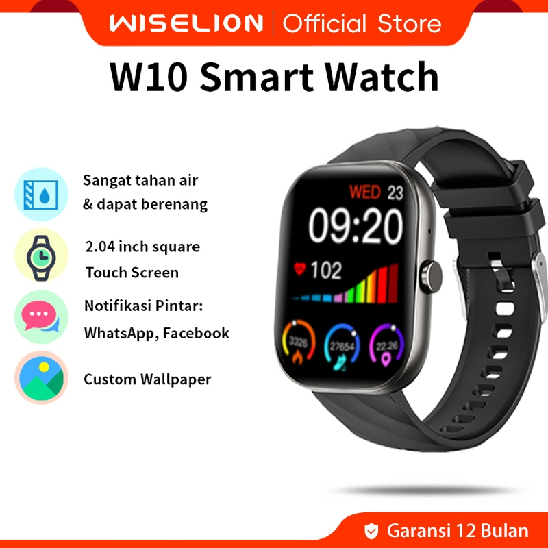 Jual 【 Garansi 12 Bulan】2025 WISELION Smartwatch | Support Swimming ...