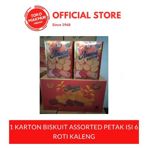 Jual 1 KARTON BISKUIT ASSORTED KALENG 650 GR ISI 6 - ROTI KALENG ...