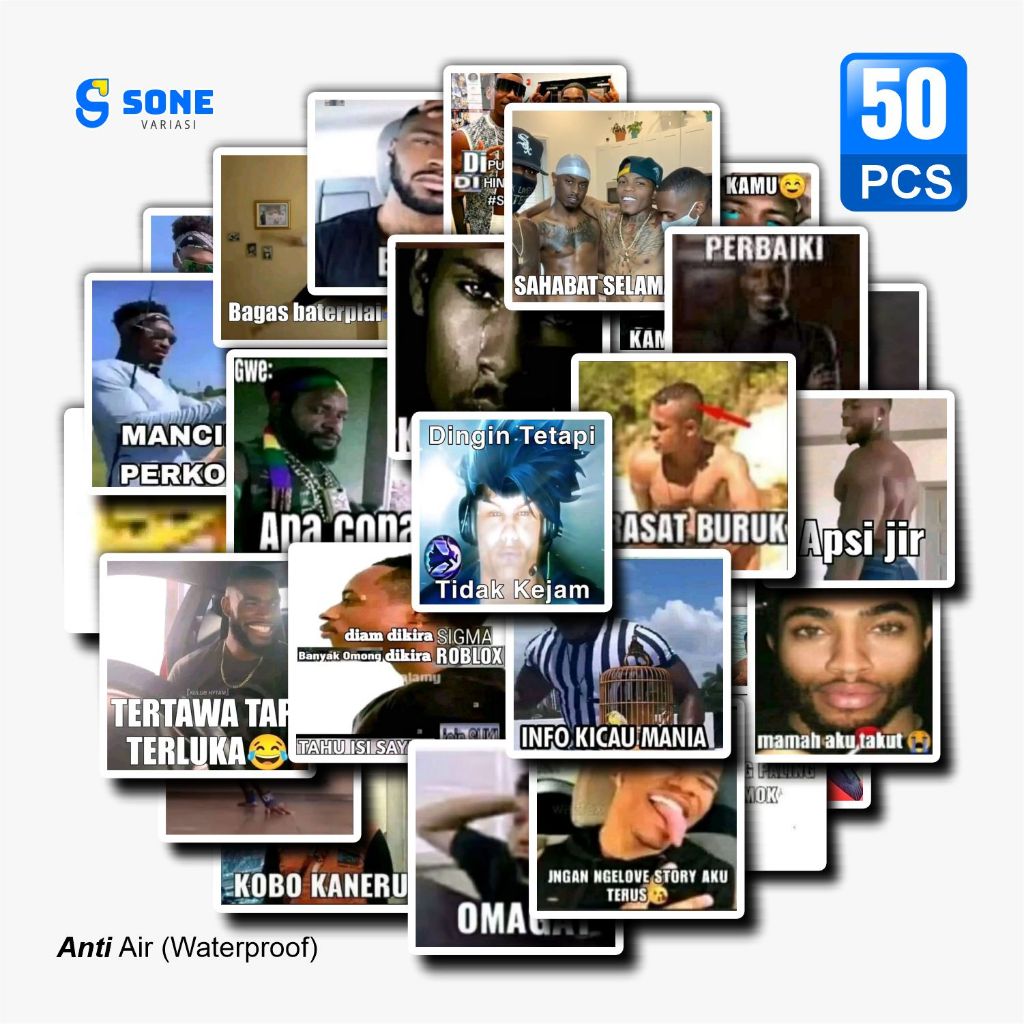 Jual Sticker Pack MEME JOMOK Aesthetic Paper Vinyl Waterproof Dekorasi ...