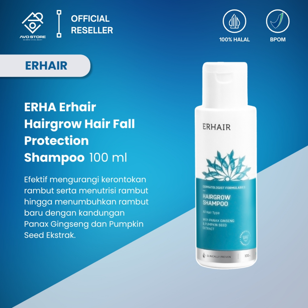 Jual ERHAIR HAIRGROW Panax Ginseng & Pumpkin Seed Hair Fall Protection ...