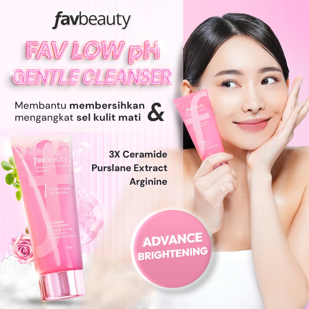 Jual Fav Beauty Advance Brightening Low pH Gel Cleanser | Facial Wash ...