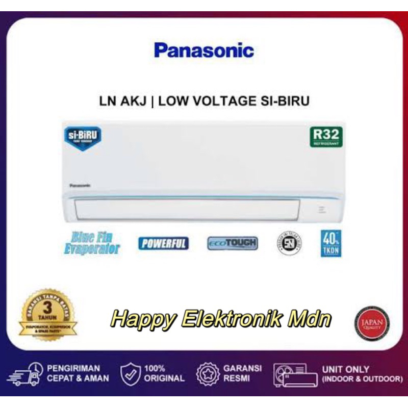 Jual Panasonic Ac 1PK Ac Panasonic CS/CU - LN9AKJ Panasonic LN9AKJ Panasonic si BiRU Panasonic 1 ...
