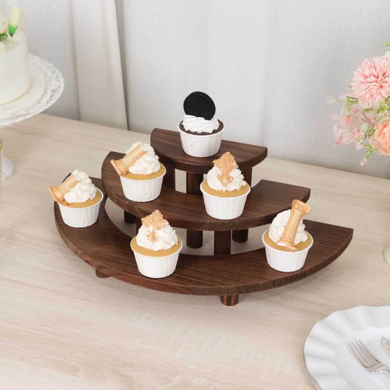 Jual Tatakan kue bahan kayu/table display cake/wooden stand cake ...