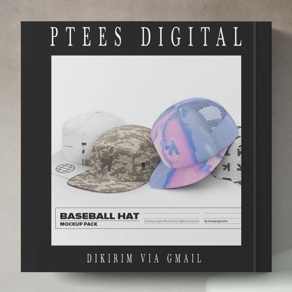 Jual PD0773 - Baseball Hat Full Cap Trucker Mockup - PSD PHOTOSHOP ...