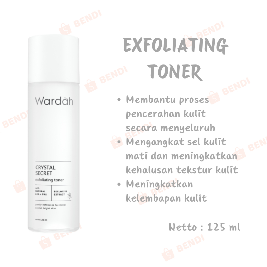 Jual WARDAH Crystal Secret Exfoliating Toner 125 ml - Toner | Shopee ...