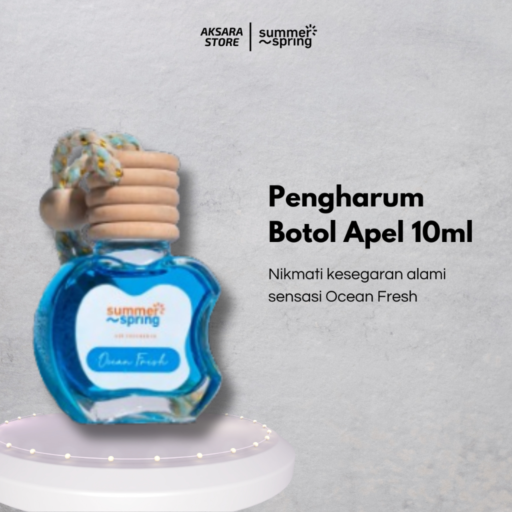 Jual Pengharum Ruangan Botol Apel Summerspring 10ml Parfum Mobil Toilet ...