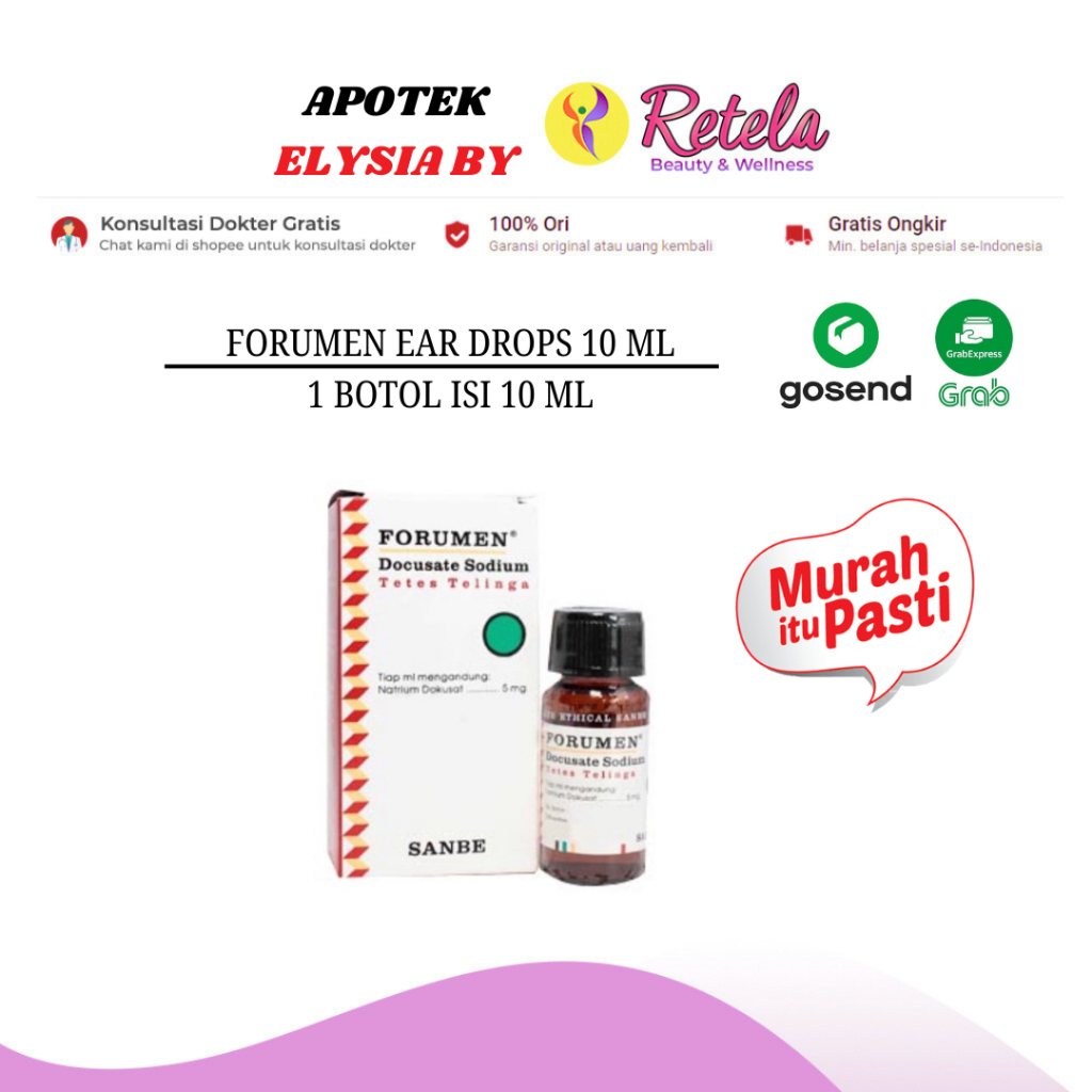 Jual FORUMEN EAR DROPS 1 BOTOL 10ML | Shopee Indonesia