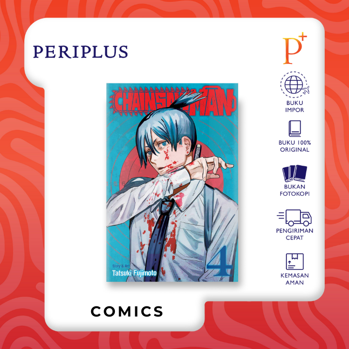 Jual Chainsaw Man, Vol. 4 by Tatsuki Fujimoto - 9781974717279 | Shopee Indonesia