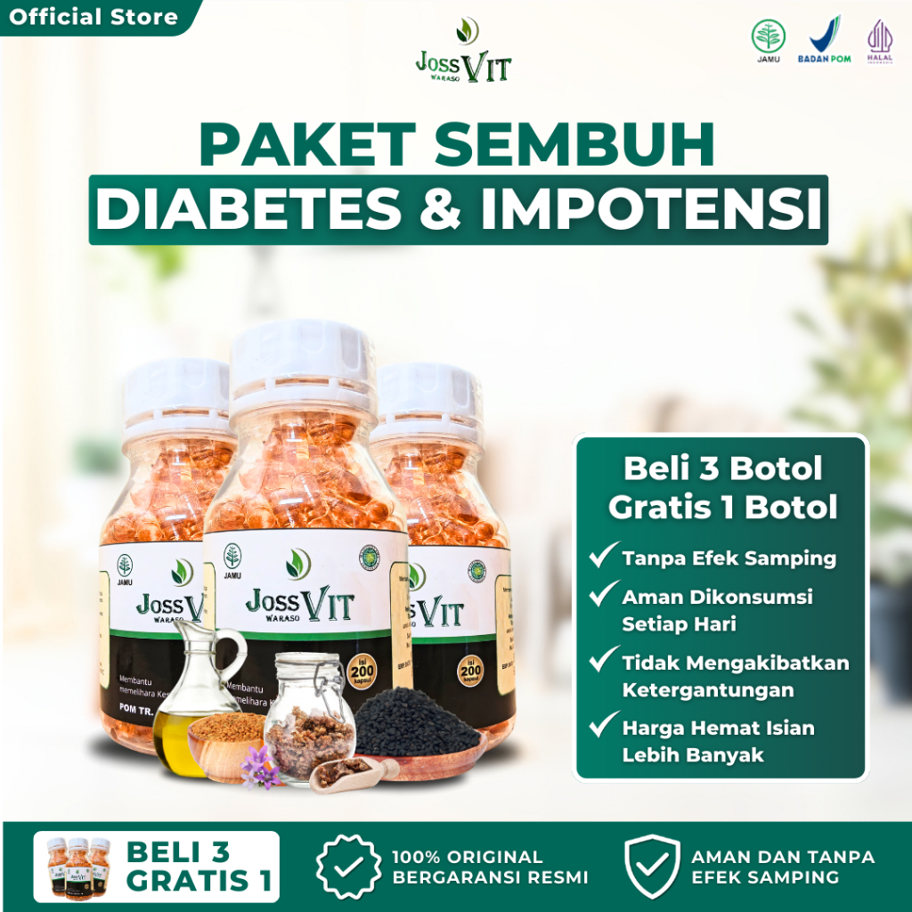 Jual Paket 3 Botol Sembuh Diabetes & Impotensi Tanpa Efek Samping ...