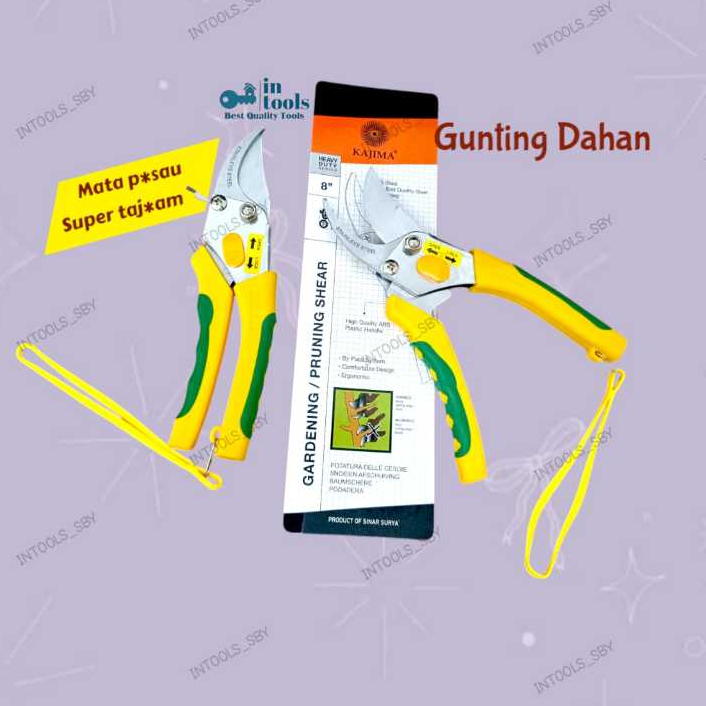 Jual Gunting Dahan Kajima 8" - Gunting Dahan Ranting Kembang Bunga ...