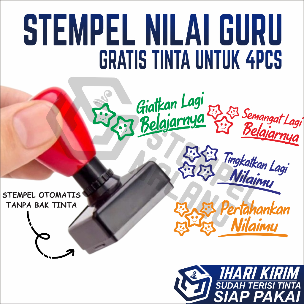 Jual STEMPEL NILAI GURU PAUD/TK/SD/REWARD,STAMPEL LUCU | Shopee Indonesia