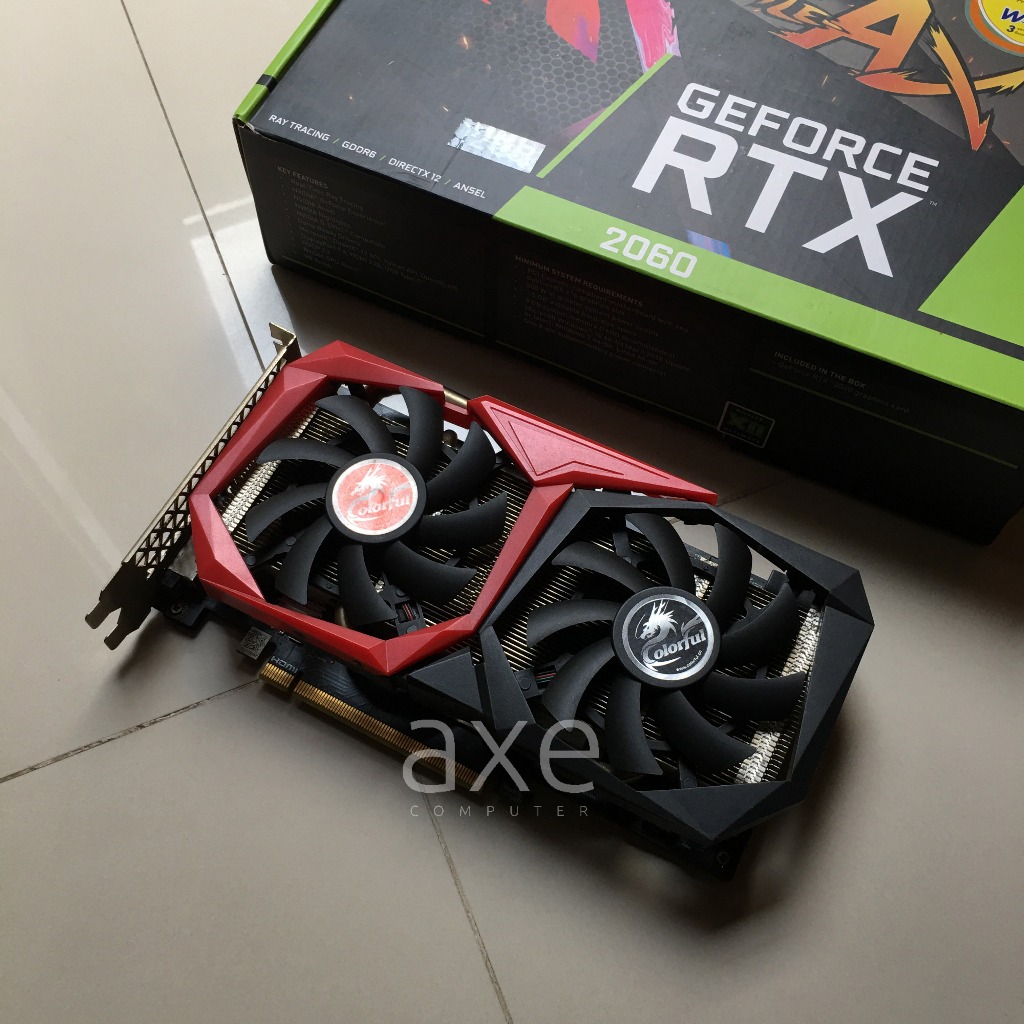 Jual RTX 2060 12gb Colorful battle Axe Fullset | Shopee Indonesia