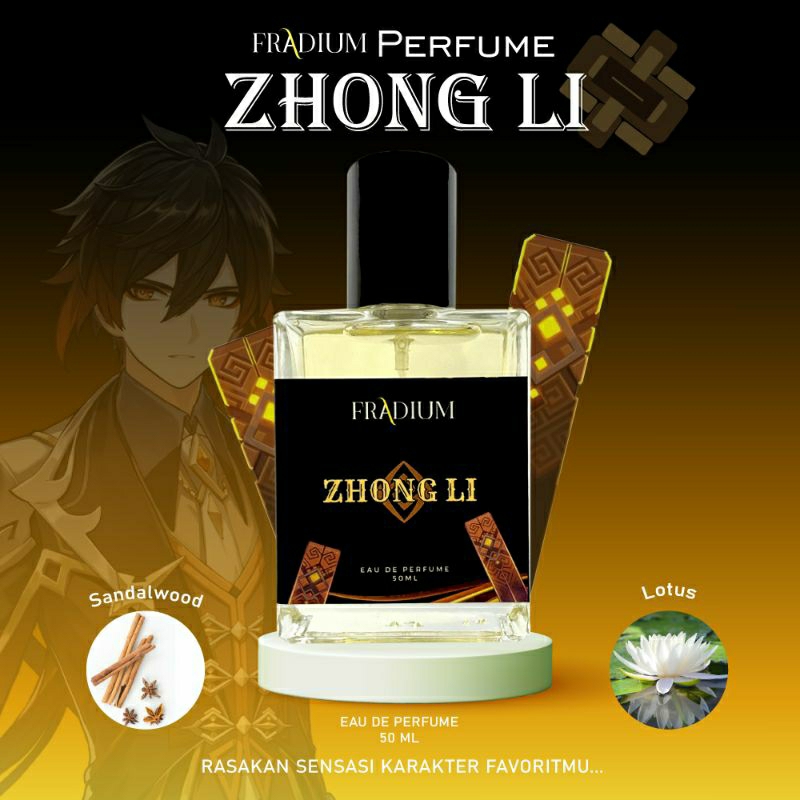 Jual Perfume/Parfum Zhongli Genshin Impact Fradium 55ml | Shopee Indonesia