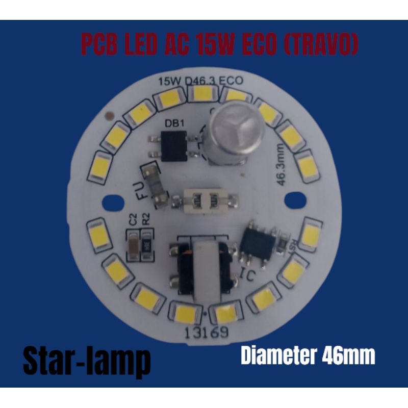 Jual PCB LED AC 15W ECO INDUKTOR KOTAK | Shopee Indonesia