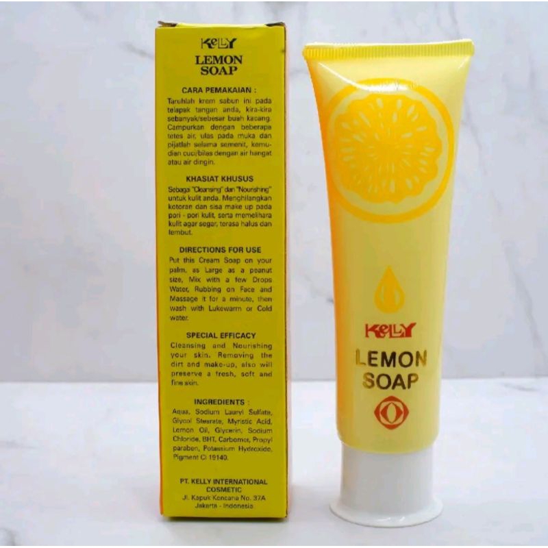 Jual Kelly Lemon Soap 25gr (sedang) Original Sabun Wajah | Shopee Indonesia