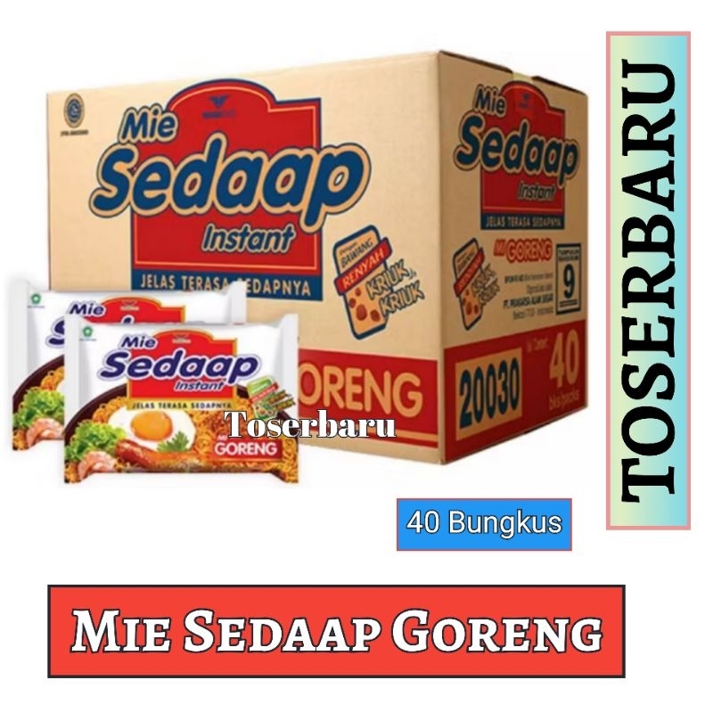 Jual Mie Sedaap Goreng | Mi Instant Sedap Goreng per karton ( 40 ...
