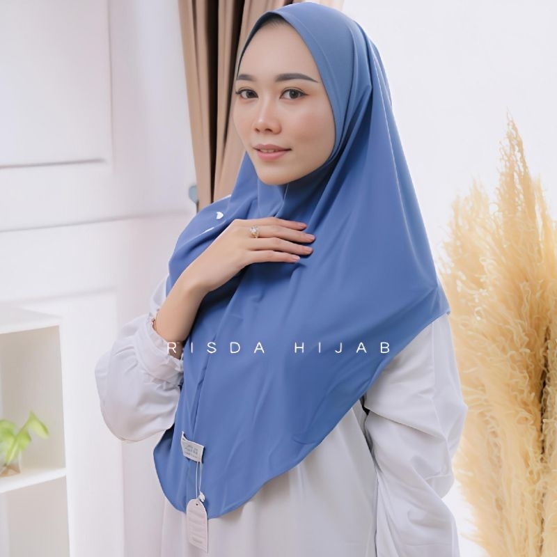 Jual JILBAB INSTAN MALAY JERSEY PREMIUM (LABEL RICI HIJAB) / BERGO NON PET /BERGO PINGUIN NON ...