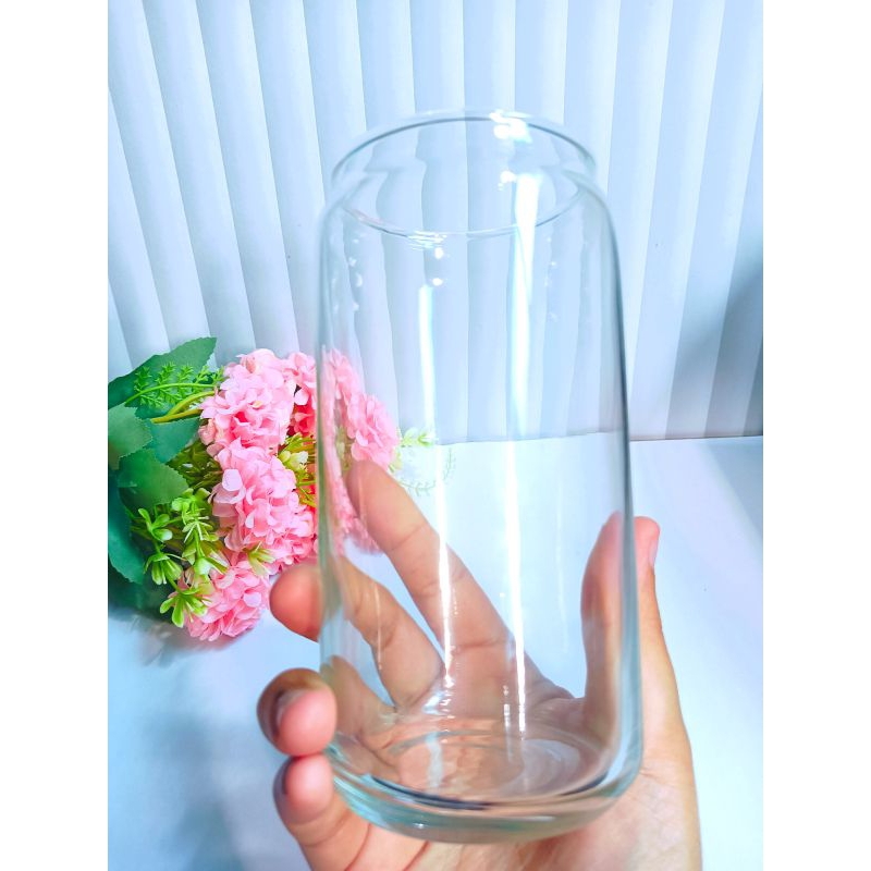 Jual Gelas Kaca Model Kaleng Soda 1 set( isi 6 pcs) | Shopee Indonesia