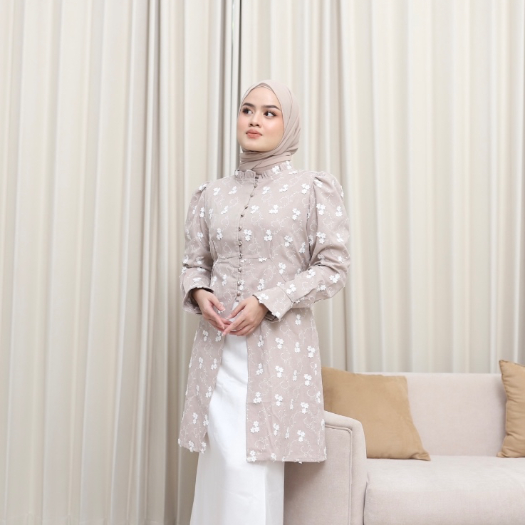 Jual Shreya Tunic Puffy top by saine // lebaran rayya baju kurung ...