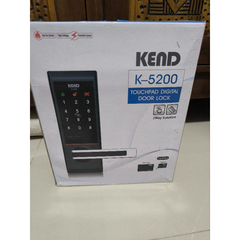Jual Kunci Electronik- Digital Door Lock KEND K-5200 | Shopee Indonesia